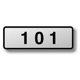 Salsbury 3667 Custom Engraved Self Adhesive Placard For 4B+ Horizontal ...