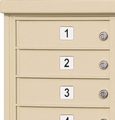 13 Door Cluster Mailbox - USPS Approved - Pedestal Included